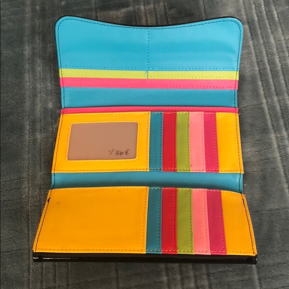 Bags | Glossy Black Wallet | Poshmark